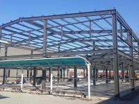 China Easy Assemble Steel Structure Workshop Wind Resistant Prefab Metal Warehouse 20 Year Lifespan for sale
