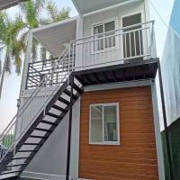 China Aluminum Two Bedroom Prefab Container House 40ft Flat Pack Shipping Container Home for sale