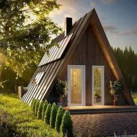 China Outside Quick Concrete Tiny Log Cabin Kits Prefabricated Steel Ferro Cement House for sale
