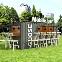 China Galvanized Steel Prefab Container House 20ft Portable Shipping Container Coffee Shop for sale