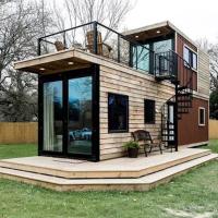 China Double Storey Shipping Container Home Prefabricated House 2 Story Modular Building for Hotel Apartment Villa for sale