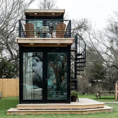 China Double Storey Shipping Container Home Prefabricated House 2 Story Modular Building for Hotel Apartment Villa for sale