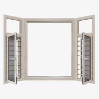 China Double Glazing Bulletproof Aluminium Frame Windows Commercial With Mosquito Net for sale