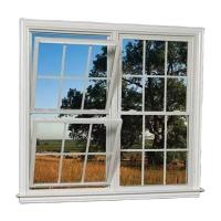 China American Style Double Hung Windows Tempered Glass Aluminum Alloy 1.2mm 2.0mm for sale