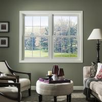 China American Style Double Hung Windows Tempered Glass Aluminum Alloy 1.2mm 2.0mm for sale