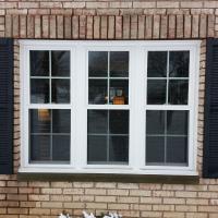 China American Style Double Hung Windows Tempered Glass Aluminum Alloy 1.2mm 2.0mm for sale