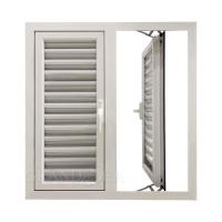 China Anodized Aluminum Casement Window 1.2-2.0mm Thermal Break UPVC Louver Window for sale