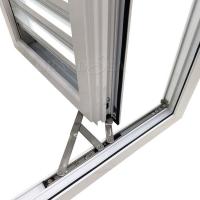 China Anodized Aluminum Casement Window 1.2-2.0mm Thermal Break UPVC Louver Window for sale