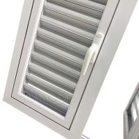 China Anodized Aluminum Casement Window 1.2-2.0mm Thermal Break UPVC Louver Window for sale