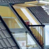 China Sky View Waterproof Aluminium Frame Double Glass Roof Skylight Window 1.5mm FRP Panel for sale