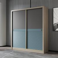 China MDF Sliding Door Wardrobe Customizable Storage Cabinet 1800mm Width for sale