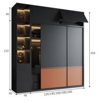 China Bedroom 3 Sliding Doors Cupboard for sale