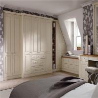 China Customized Wooden Wardrobe with Tempered Glass Eco Friendly Modern Bedroom Cabinet 18mm Plywood for sale