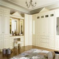 China Customized Wooden Wardrobe with Tempered Glass Eco Friendly Modern Bedroom Cabinet 18mm Plywood for sale