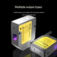 China Laser Displacement Sensor 10μm Repeatability Analog RS-485 Distance Measurement for sale