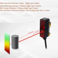 China Miniature Diffuse Reflective Photoelectric Sensor Anti Interference 10mm Detection Range for sale