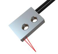 China BOJKE Reflective Optical Fiber Sensor Flat Plate Probe 2mm Sensing Distance Metal Head for sale