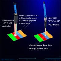 China RGB Color Separation Fiber Optic Photoelectric Color Mark Sensor Switch DC 12-24V NPN for sale