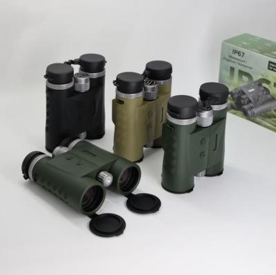 China 10x42 Hunting Laser Rangefinder Binoculars 1500m Waterproof Long Range for sale
