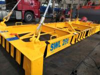 China Heavy Duty Lifting Frame for ISO Containers Semi-automatic Container Spreader 20ft 40ft ISO Lifting Frame for sale
