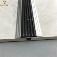 China Black Rubber Floor Transition Strip Non Slip 46.7mm Width SGS Certified for sale