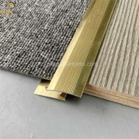 China Aluminum Z Edge Carpet Trim 3m Length 0.9mm Thickness Carpet Tile Transition Strip for sale