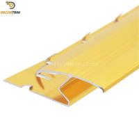 China Aluminum Z Edge Carpet Trim 3m Length 0.9mm Thickness Carpet Tile Transition Strip for sale
