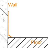 China Matt Silver Skirting Board Profiles Wall To Floor Anodizing Surface for sale