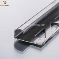China Curved Edge Stainless Steel Tile Trim Strip 8K Mirror Finish 2.5m SGS Certified for sale