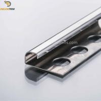 China Curved Edge Stainless Steel Tile Trim Strip 8K Mirror Finish 2.5m SGS Certified for sale