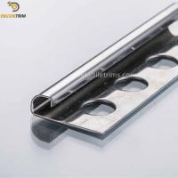 China Curved Edge Stainless Steel Tile Trim Strip 8K Mirror Finish 2.5m SGS Certified for sale