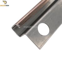 China Box Shape Stainless Steel Corner Trim , External Edge Tile Trim OEM ODM for sale
