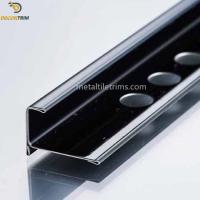 China 304 Stainless Steel Tile Trim 10mm Mirror Finish External Corner Protection 2.5m for sale