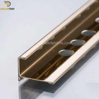 China 304 Stainless Steel Tile Trim 10mm Mirror Finish External Corner Protection 2.5m for sale