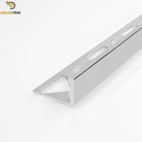 China L Shape Aluminum Tile Trim Chrome Silver 10mmx2.5m for Tile Edging Decoration for sale