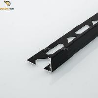 China 10mm x 2.5m L Shape Anodized Matt Gold Aluminum Tile Edging Trim Profile 6063 for sale