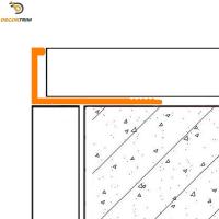 China Anodized Matt Black Aluminium Tile Trim Straight Edge 8mm 10mm 12mm Height 1mm Thickness for sale