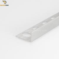 China 12mm Aluminum Straight Edge Tile Trim Anodized Polishing Finish 2.5m Length for sale