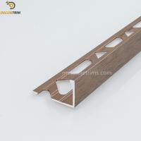 China Decorative External Corner Tile Trim , Bright Rose Gold L Angle Tile Trim for sale