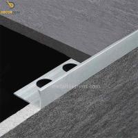 China 12mm Aluminum Straight Edge Tile Trim Anodized Polishing Finish 2.5m Length for sale