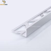 China 12mm Aluminum Straight Edge Tile Trim Anodized Polishing Finish 2.5m Length for sale