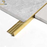 China L Shape Aluminum Tile Trim Bright Gold 12.5mm for Tile Edge Decoration for sale