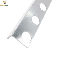 China 10mm Aluminum L Shaped Tile Trim 2.5m Silver Edge Edging for Floor Wall Protection for sale