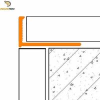 China 10mm Aluminum L Shaped Tile Trim 2.5m Silver Edge Edging for Floor Wall Protection for sale