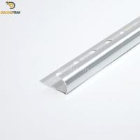 China Aluminium Alloy Quad Tile Trim , Floor Tile Edge Protector 10mmx2.4m for sale