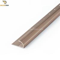China 10mm Anodized Matt Rose Gold Aluminum Quarter Round Tile Trim 2.5m for sale