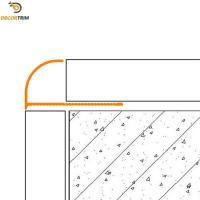 China 10mm Wall Tile External Corner Trim , Matt Satin Quadrant Edge Tile Trim for sale
