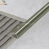 China Polish Bronze Quarter Round Aluminum Tile Trim 11mm 2.5m for Edge Protection for sale