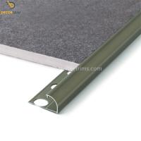 China Polish Bronze Quarter Round Aluminum Tile Trim 11mm 2.5m for Edge Protection for sale