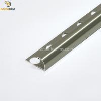 China Polish Bronze Quarter Round Aluminum Tile Trim 11mm 2.5m for Edge Protection for sale